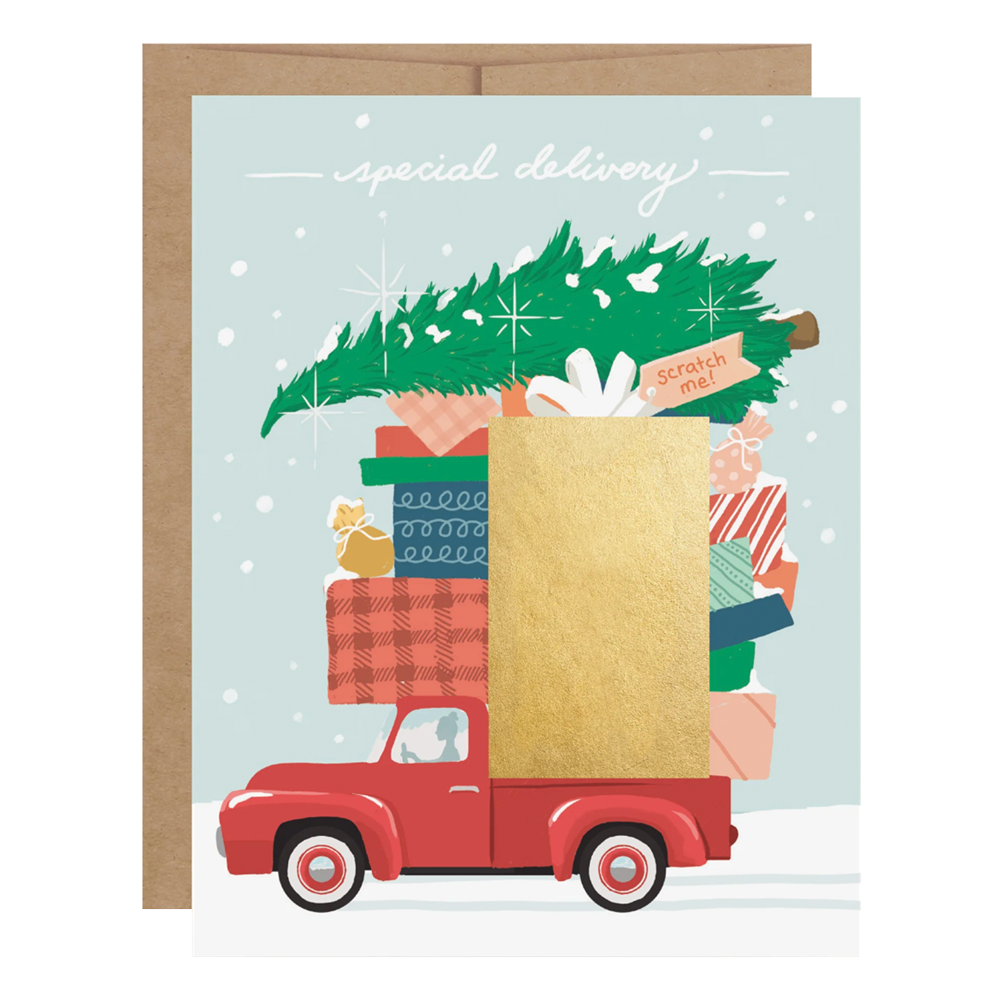Scratch-Off Card - Holiday Red Truck – Ink+Volt