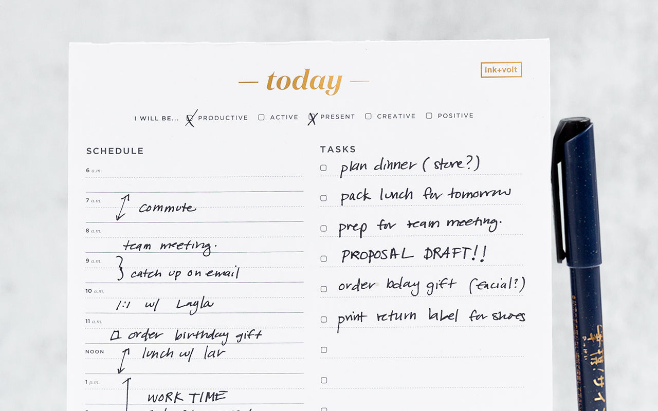 3 Strategies to Help You Crush Your Next Busy Day – Ink+Volt