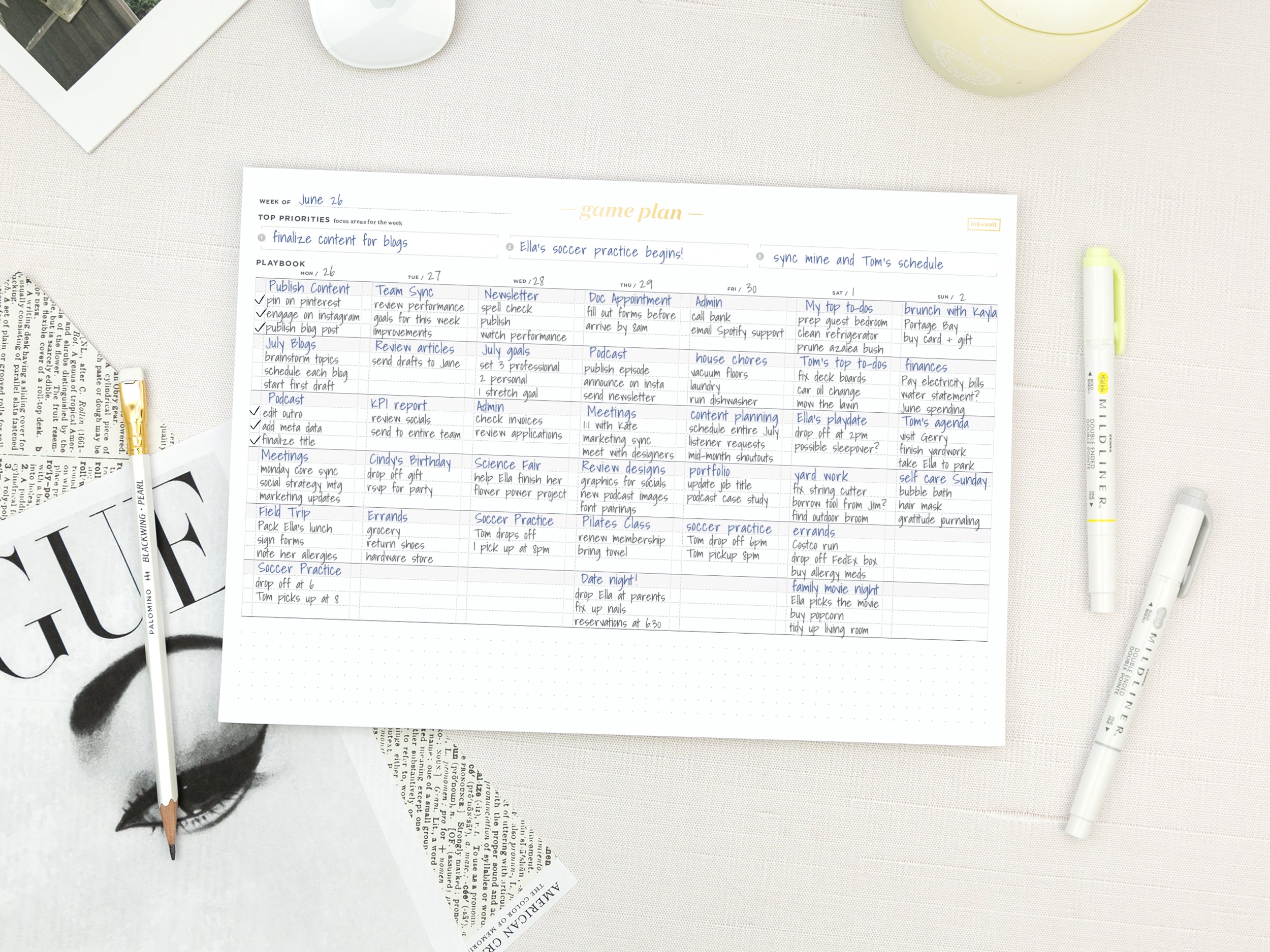 How to Get Things Done With Visual Planning – Ink+Volt