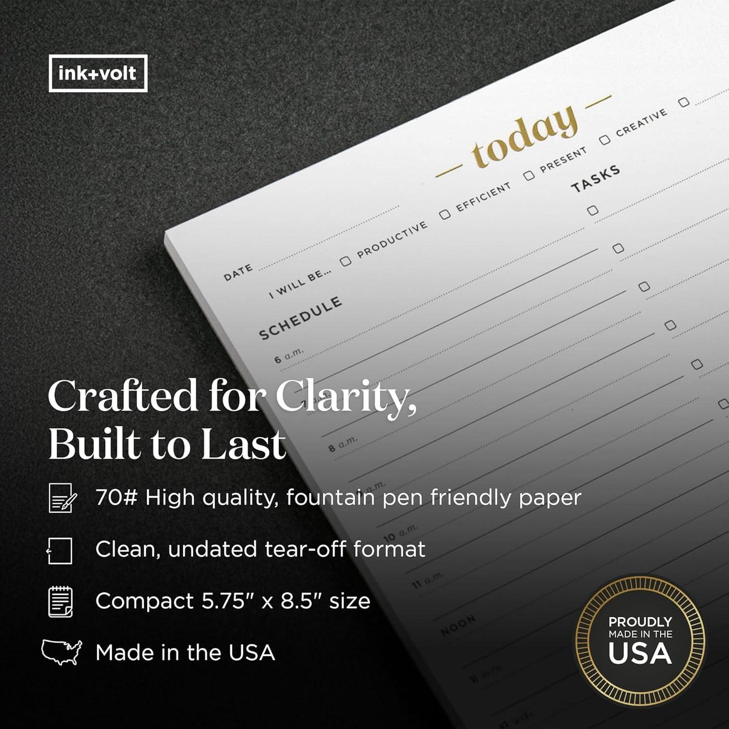 Today Organizer Pad – Ink+Volt