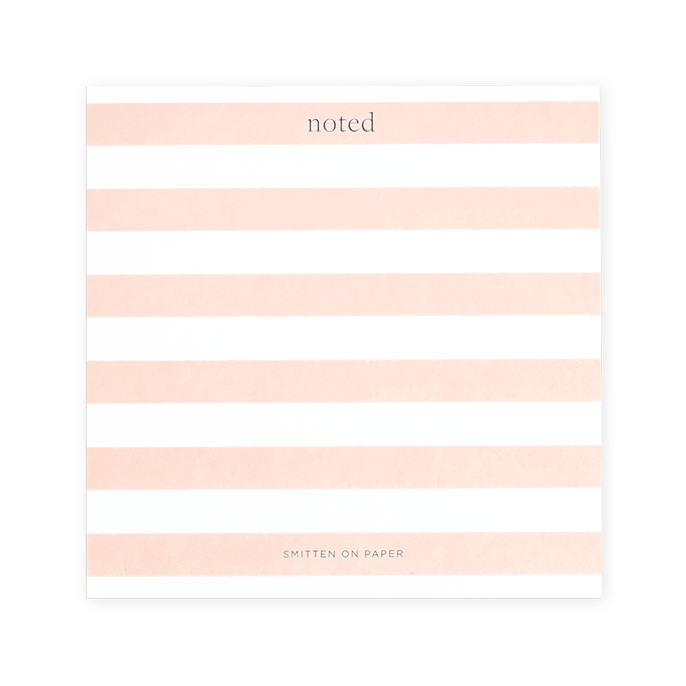 Peony Stripe Chunky Notepad – Ink+Volt