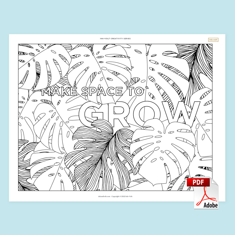Ink+Volt Printable Coloring Pages