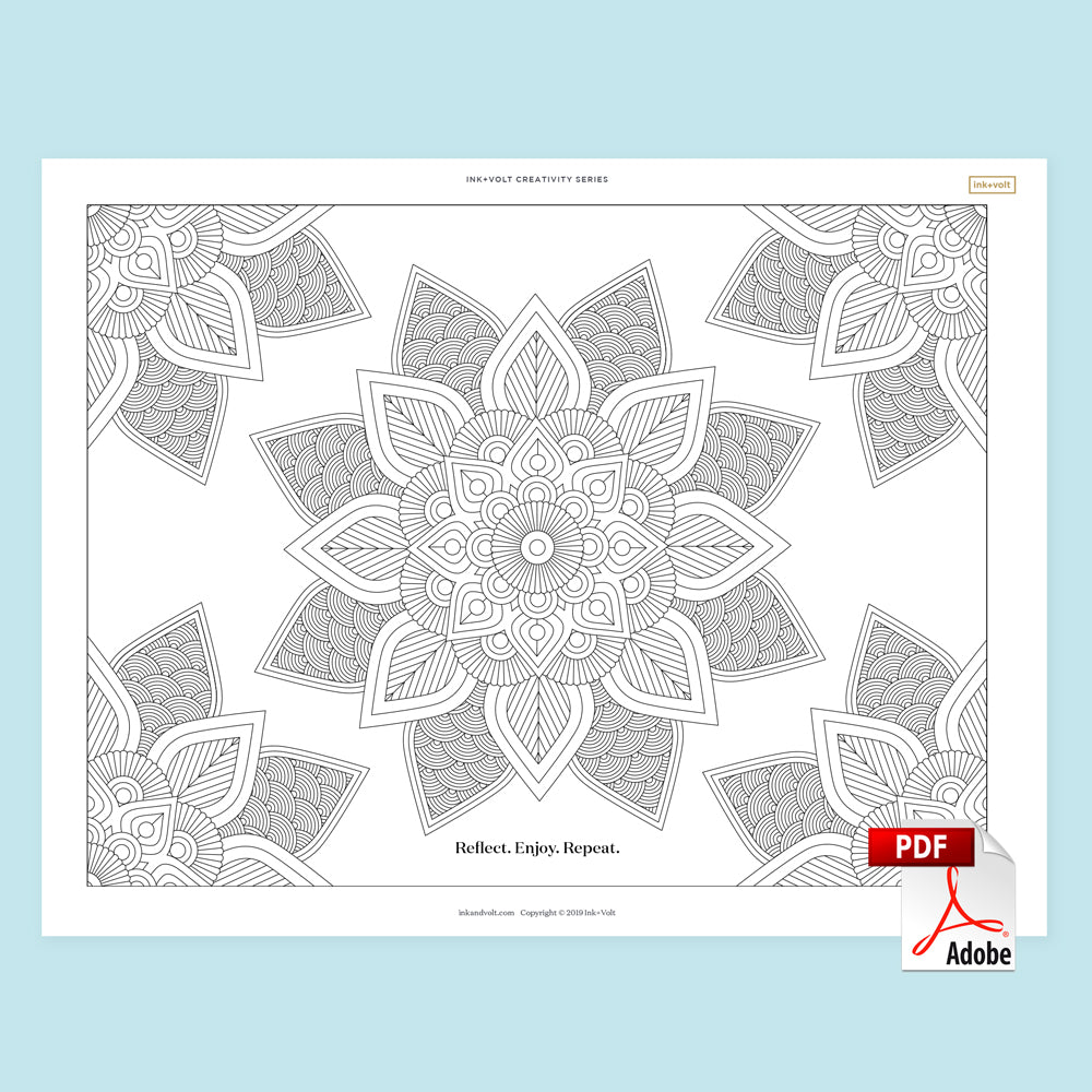 Ink+Volt Printable Coloring Pages