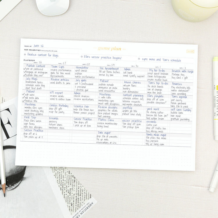 Game Plan Deskpad – Ink+Volt