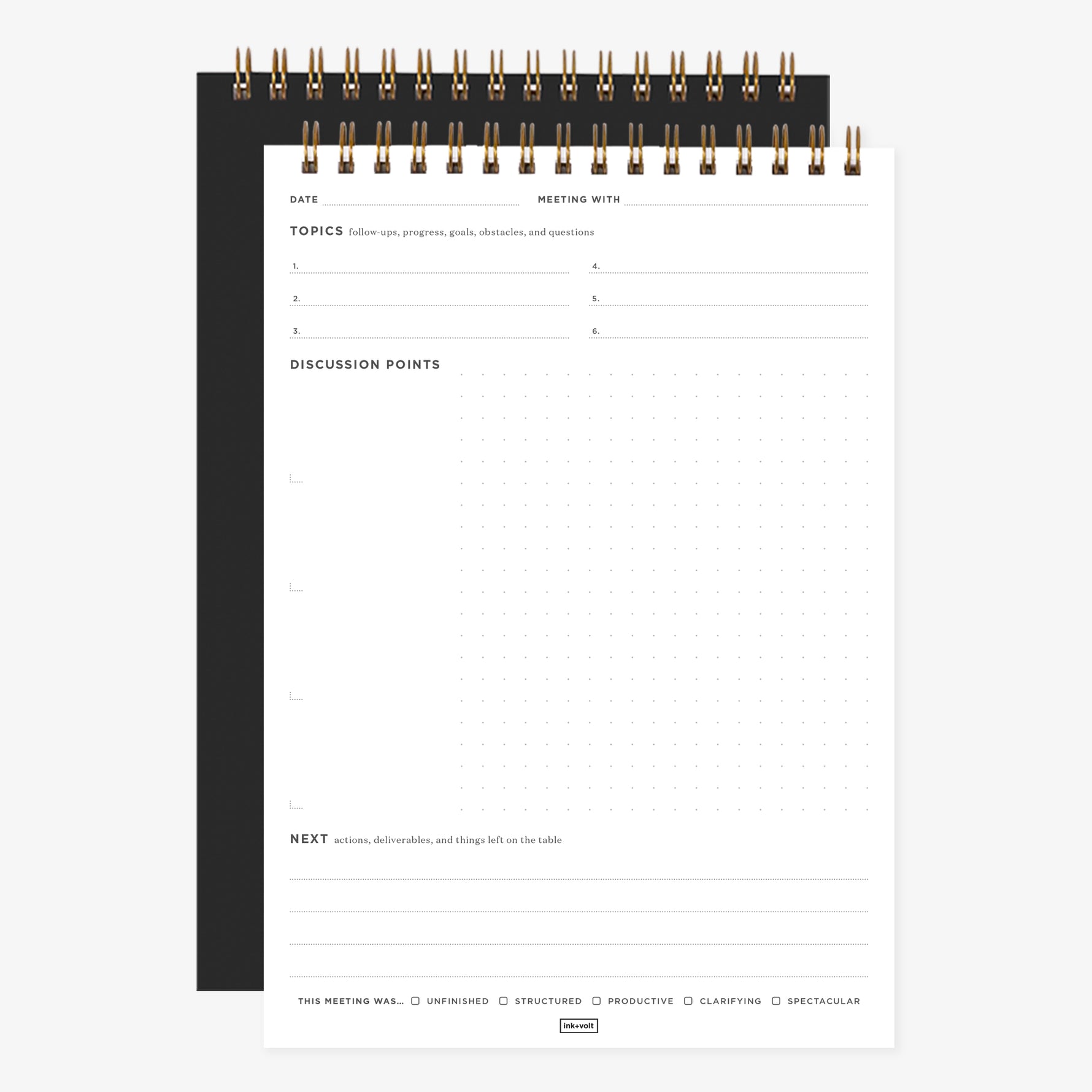 One On One Spiral Notepad - Gemstones – Ink+Volt