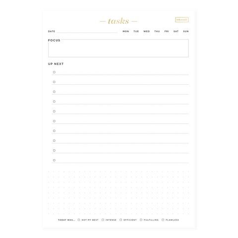 Daily Task Pad – Ink+Volt