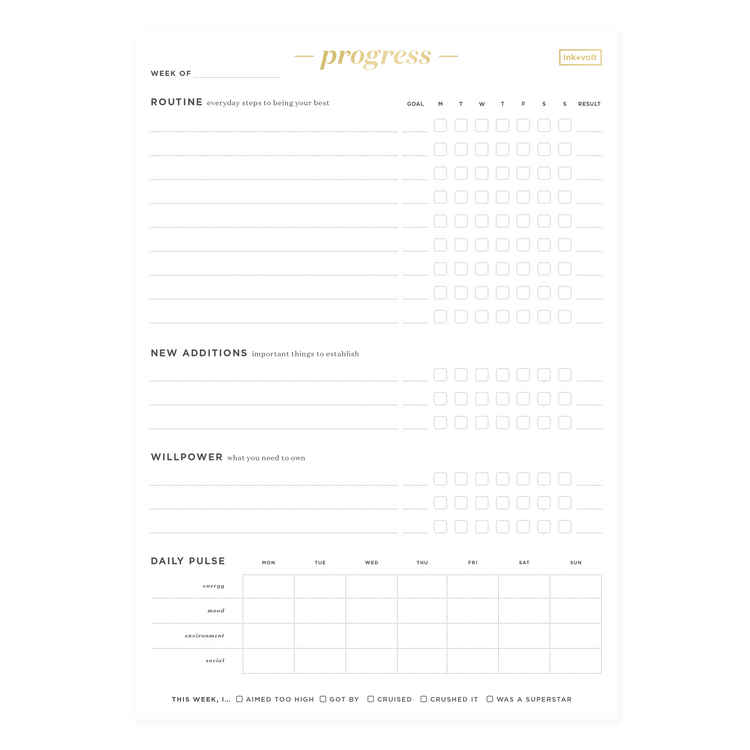 Progress Pad – Ink+Volt