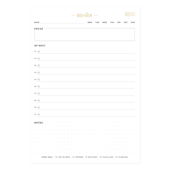 Daily Task Pad – Ink+Volt
