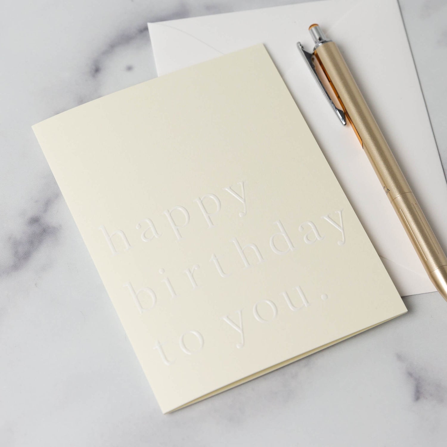 Happy Birthday Chic Greeting Card- Single Card – Ink+Volt