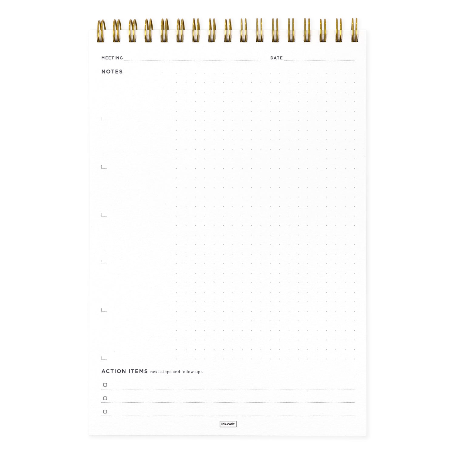 Meeting Notes – Ink+Volt