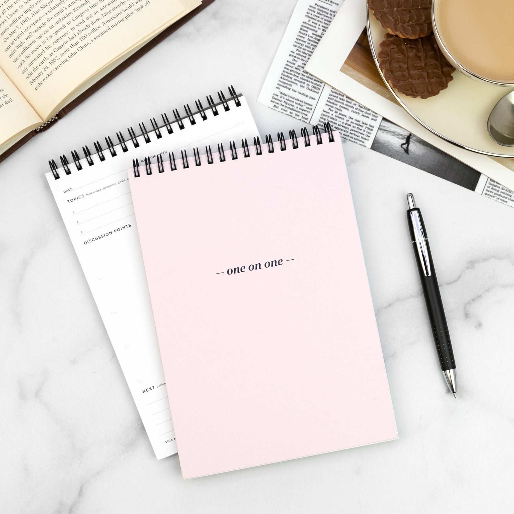 One On One Spiral Notepad - French Pastels – Ink+Volt