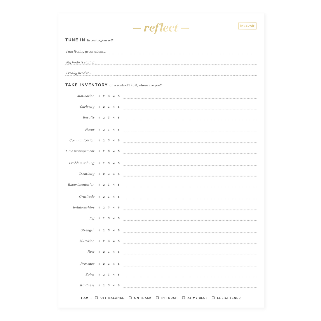 Reflection Pad – Ink+Volt